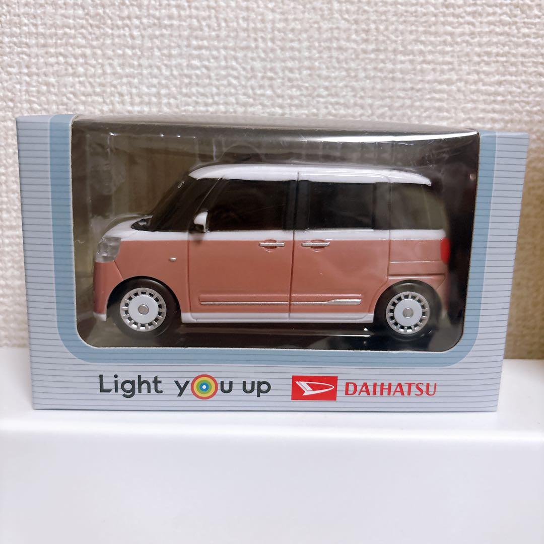DAIHATSU CANBUS ピンク／ホワイト プルバックカー ミニカー