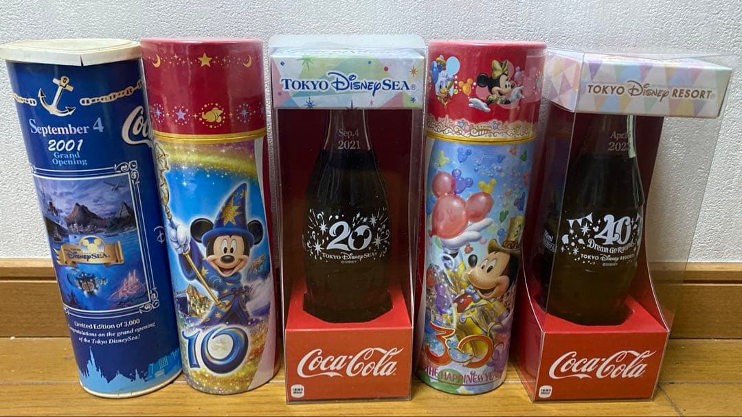 コカ・コーラ＆ディズニーリゾート記念ボトル　グランドオープン他5本セット