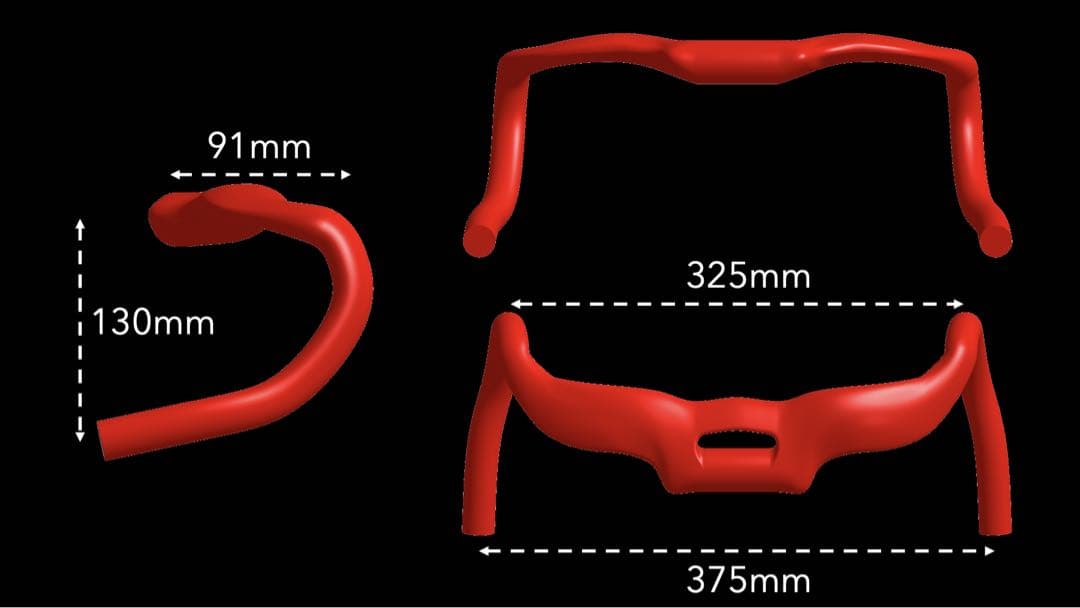 パーツ Aerocoach ornix Road Handlebars