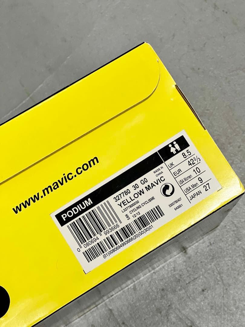 ウェア MAVIC CYCLING CYCLISME YELLOW MAVIC 27cm