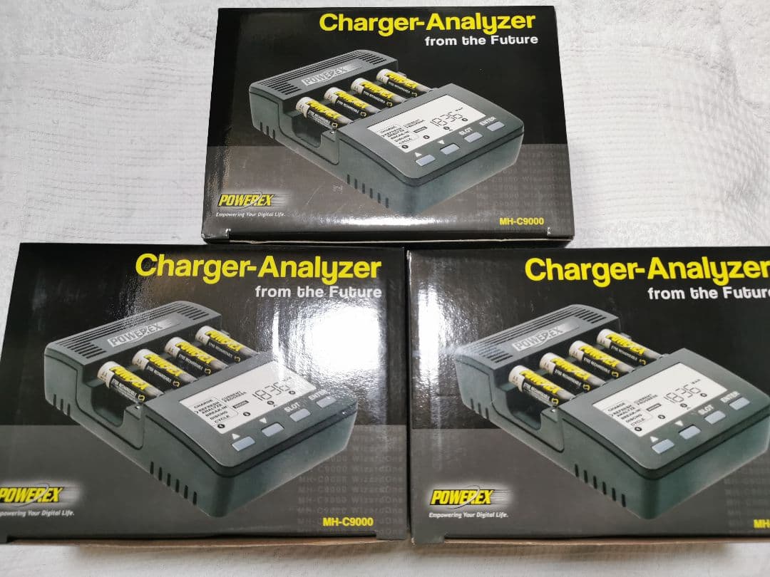 3個セット POWEREX パワーレックス MH-C9000 充電器 ミニ四駆
