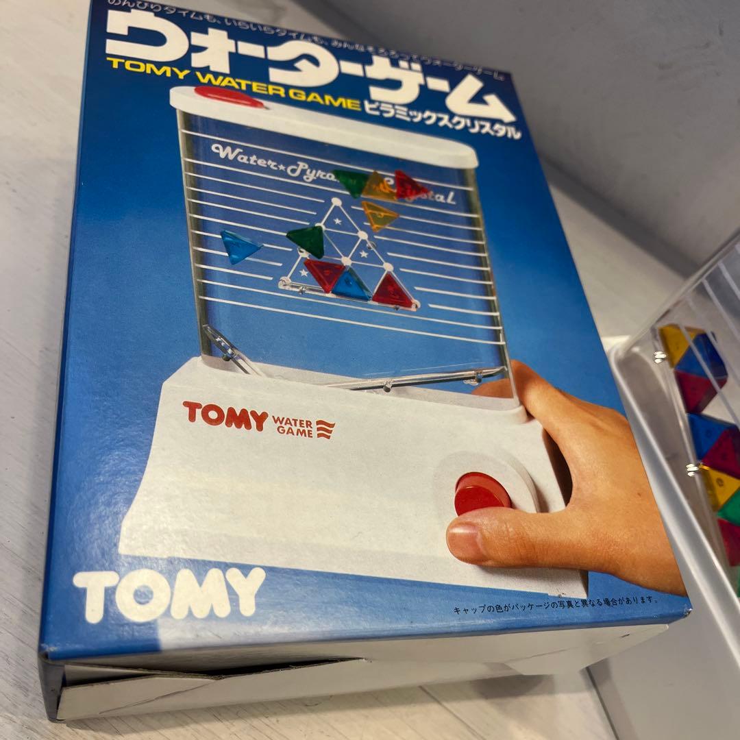 TOMY WATER GAME ウォーターゲーム 白 ピラミックスクリスタル