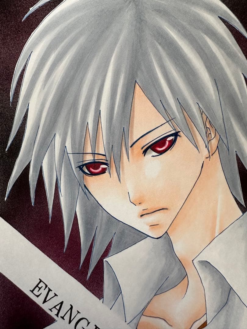 【美品】新世紀エヴァンゲリオン 渚カヲル　直筆画