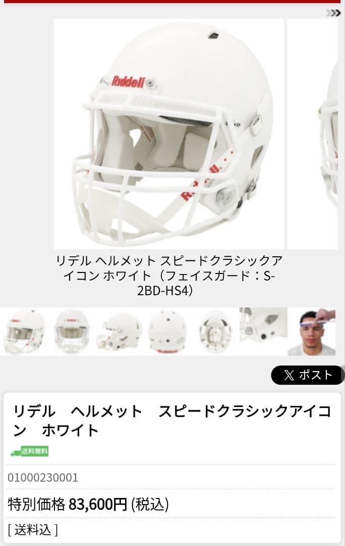Riddell リデル　ヘルメット　スピードクラシックアイコン