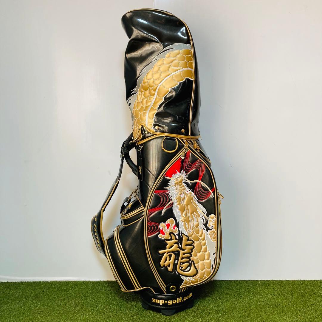 ゴルフ 美品 ZAP GOLF ケース付 エナメル 9.5型キャディバッグ