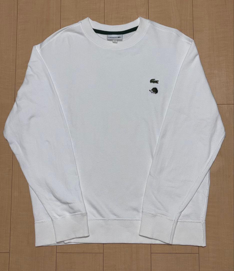 CLUBHAUS ×LACOSTE Crew Sweat ホワイトXL