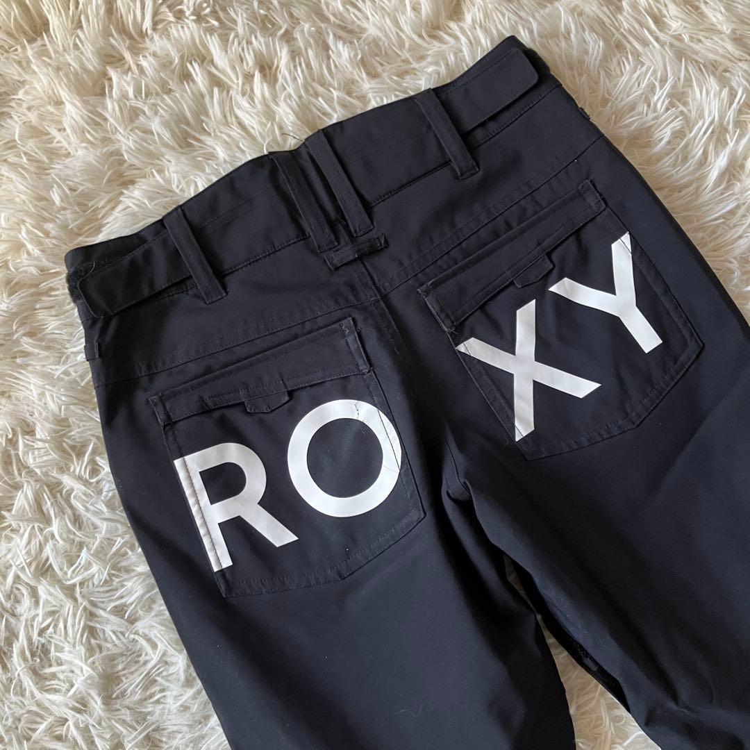 #10M✨ROXY✨スキーウェア パンツ レディースS ヒップロゴ ブラック
