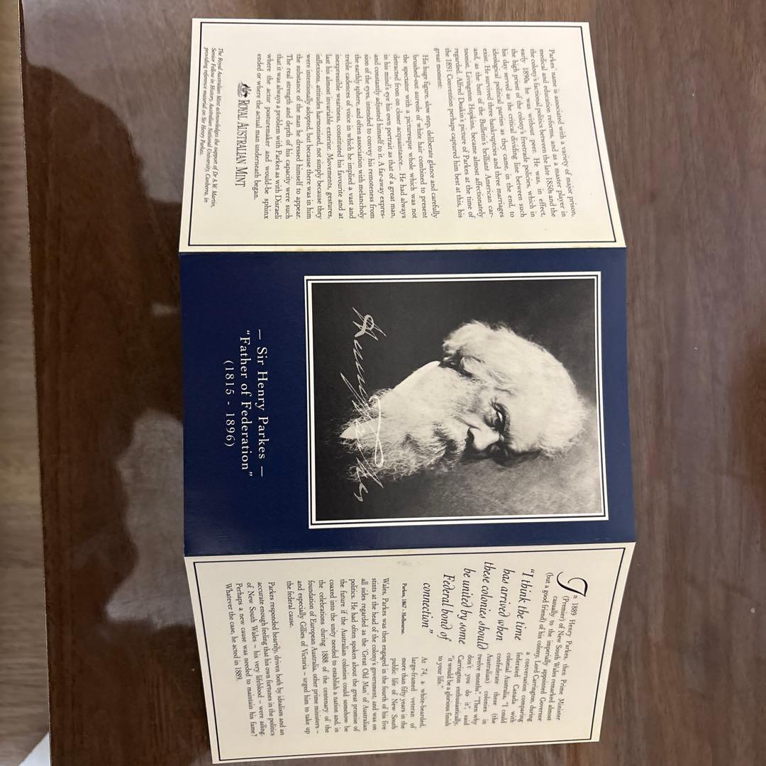 1996年 オーストラリア プルーフ 6種セット【連邦の父 記念硬貨入】