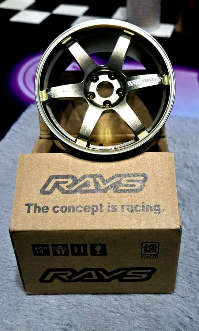 限定 新品 RAYS　1/4 スケール TE37 レイズボルクレーシング
