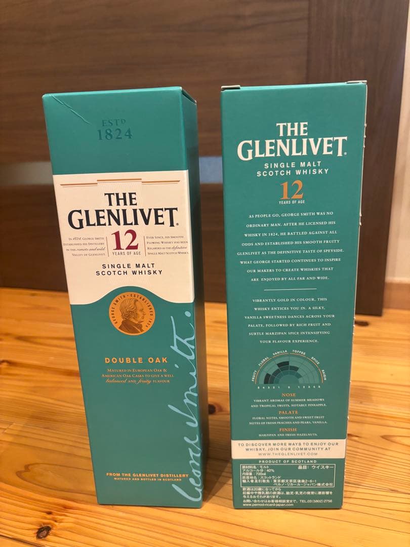 THE GLENLIVET 12年 ダブルオーク　2本