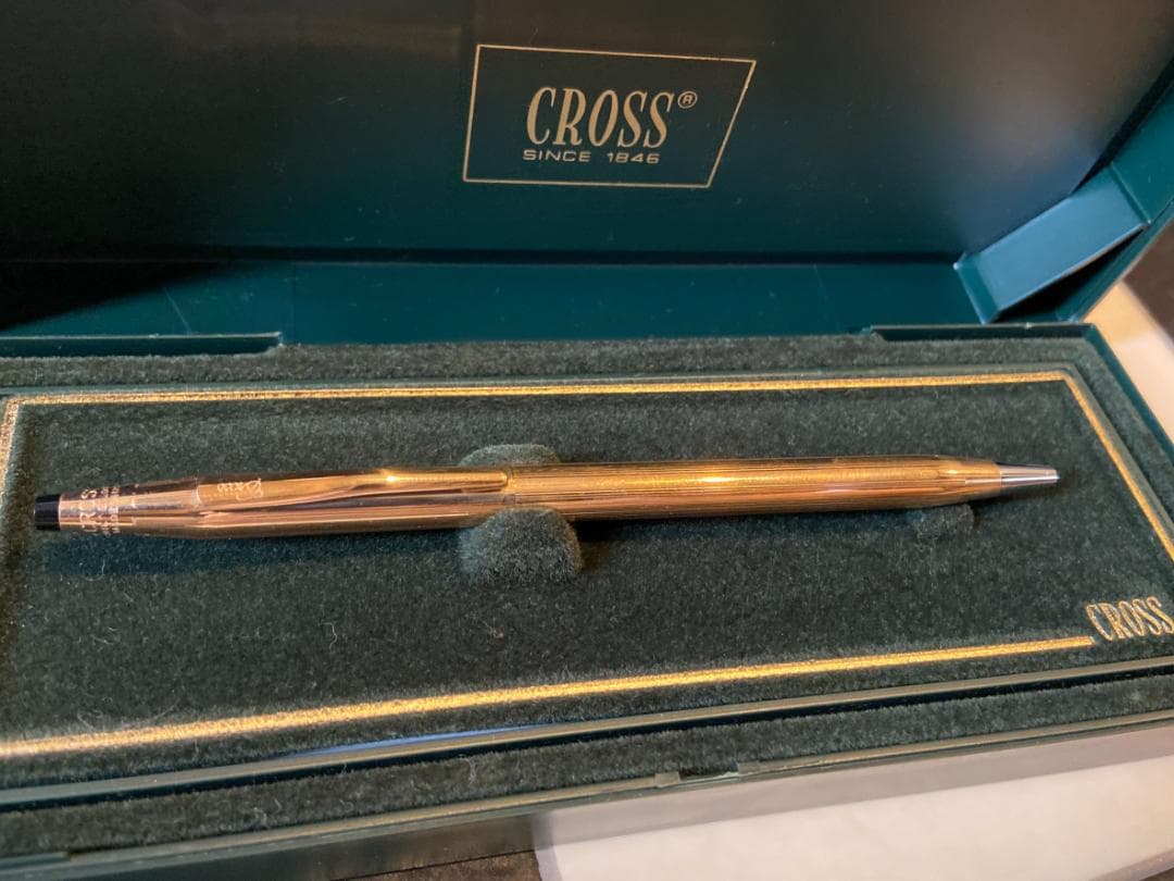 ◇クロス CROSS ボールペン 14KT GOLD 筆記体 ヴィンテージ◇