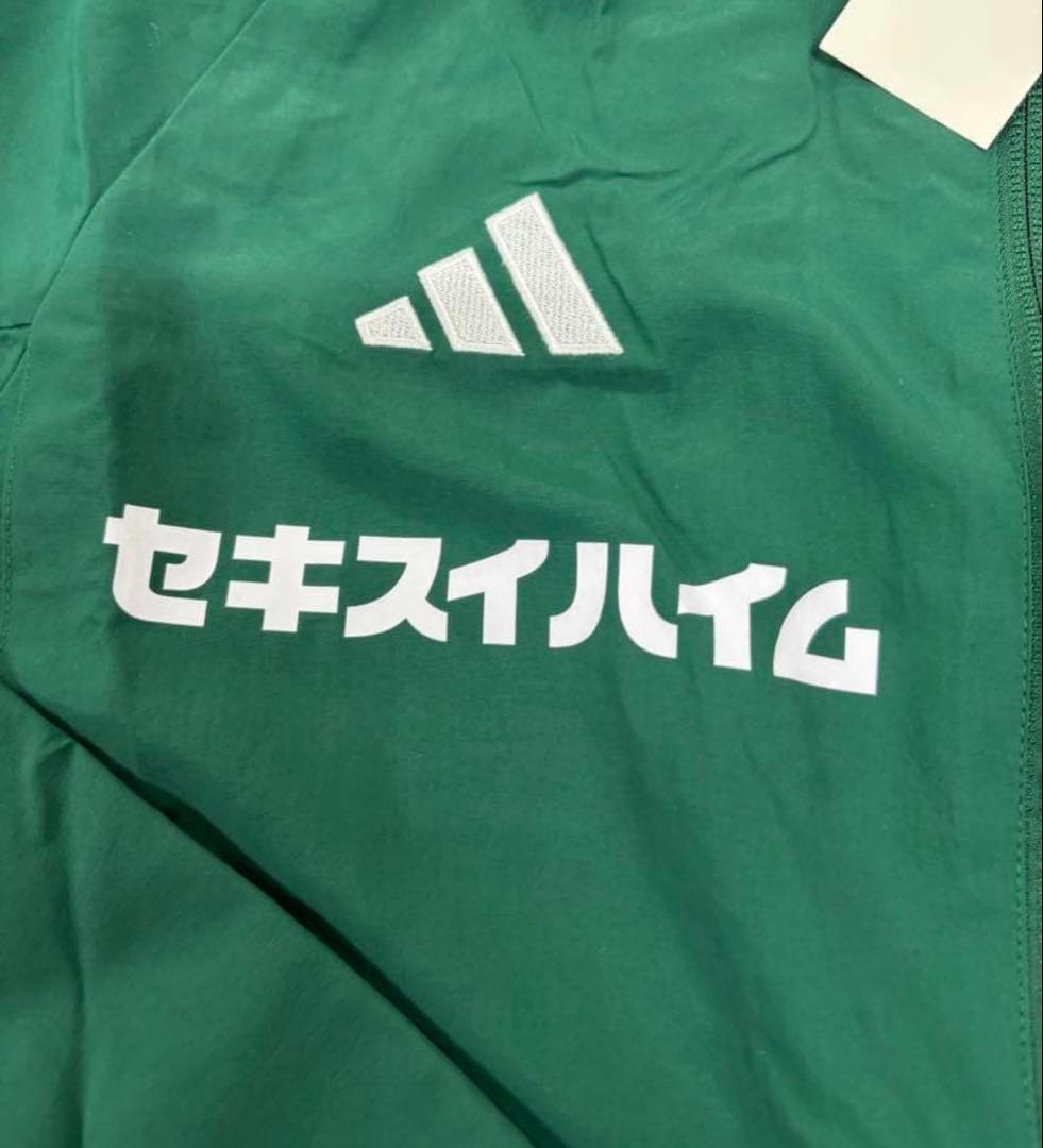 adidas 緑色 ジップアップジャケット