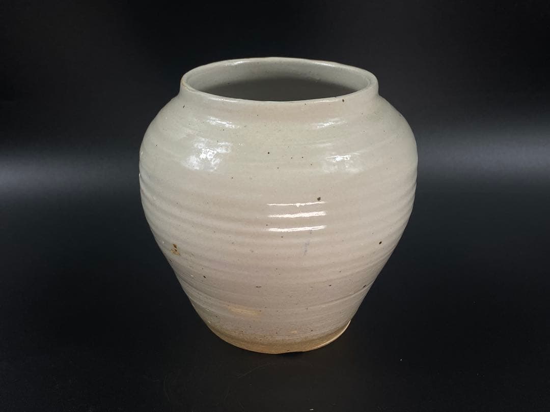 李朝 茶壺 骨董 古玩 古美術 茶道具 時代物 高11.4cm