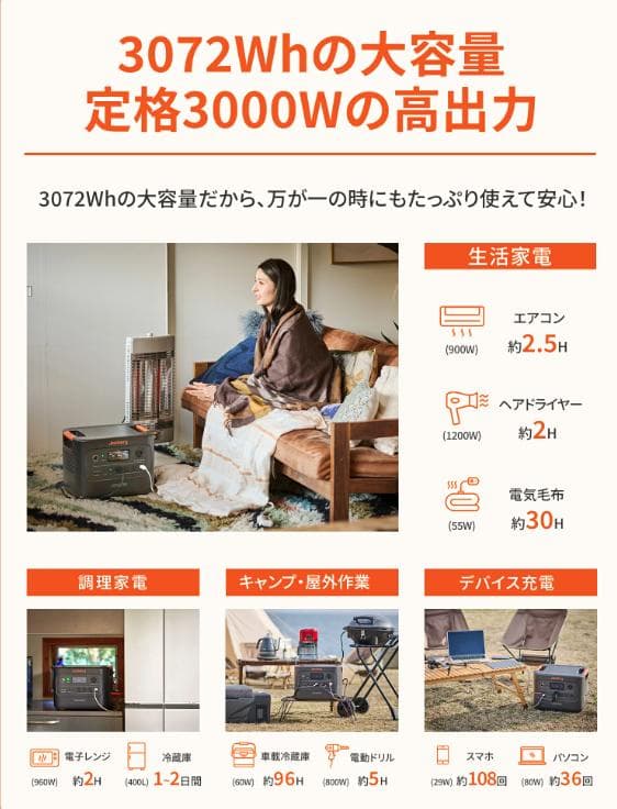 ☆期間限定☆ 外箱も未開封 Jackery 3000 New ポータブル電源