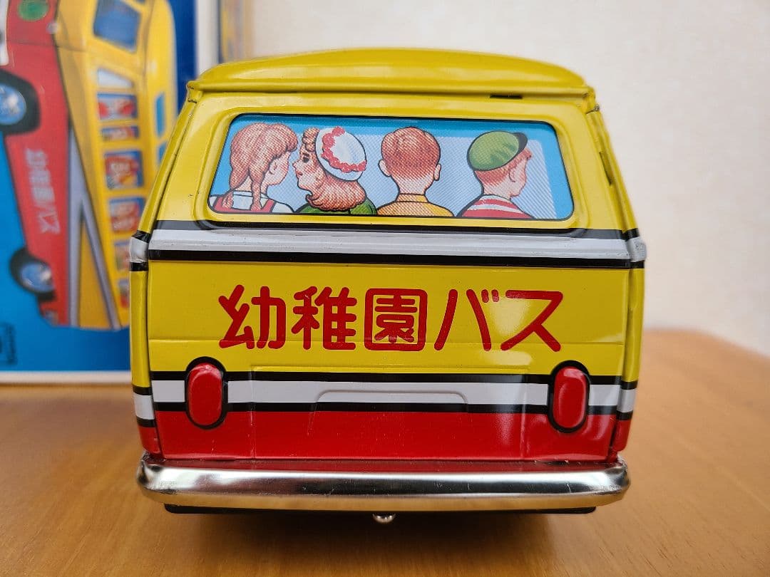 未使用　イチコー　ビンテージ　VWバス　幼稚園バス　ブリキ