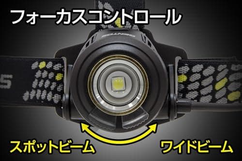 GENTOS(ジェントス) LED ヘッドライト USB充電式/単3電池 【明A