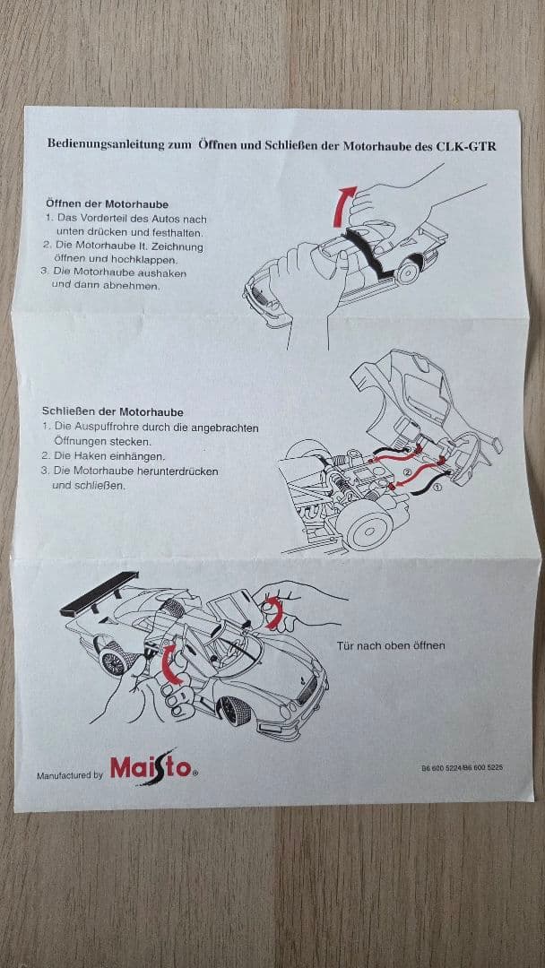 【美品】Mercedes CLK GTR 1998 Team D2 ミニカー