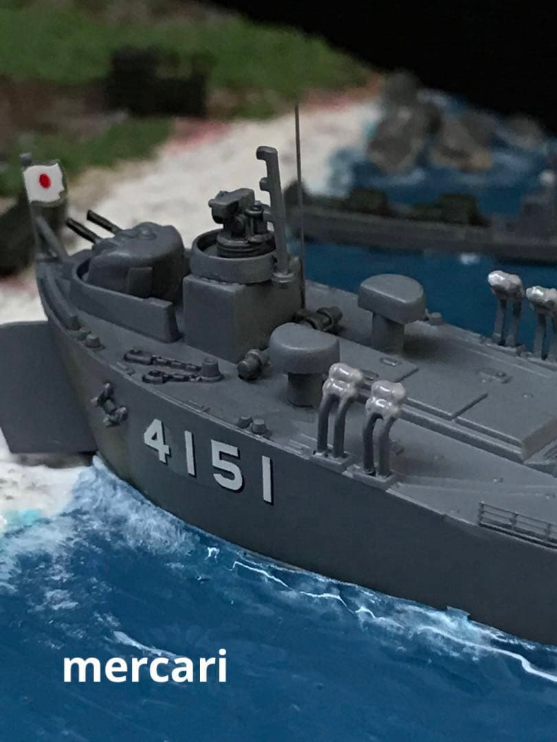 1／700 海上自衛隊輸送艦みうら LST-4151 ジオラマ仕上