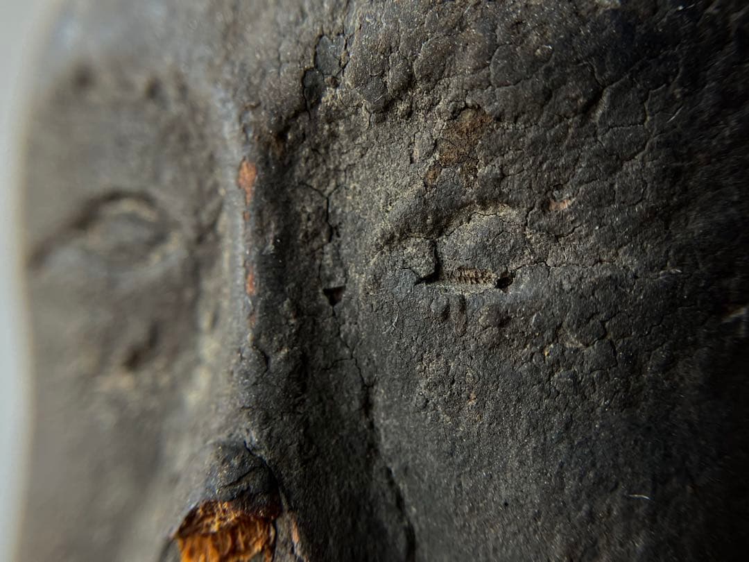 【いい顔、です、、黎明期の恵比寿像】室町骨董七福神アンティーク仏像美術彫刻民藝