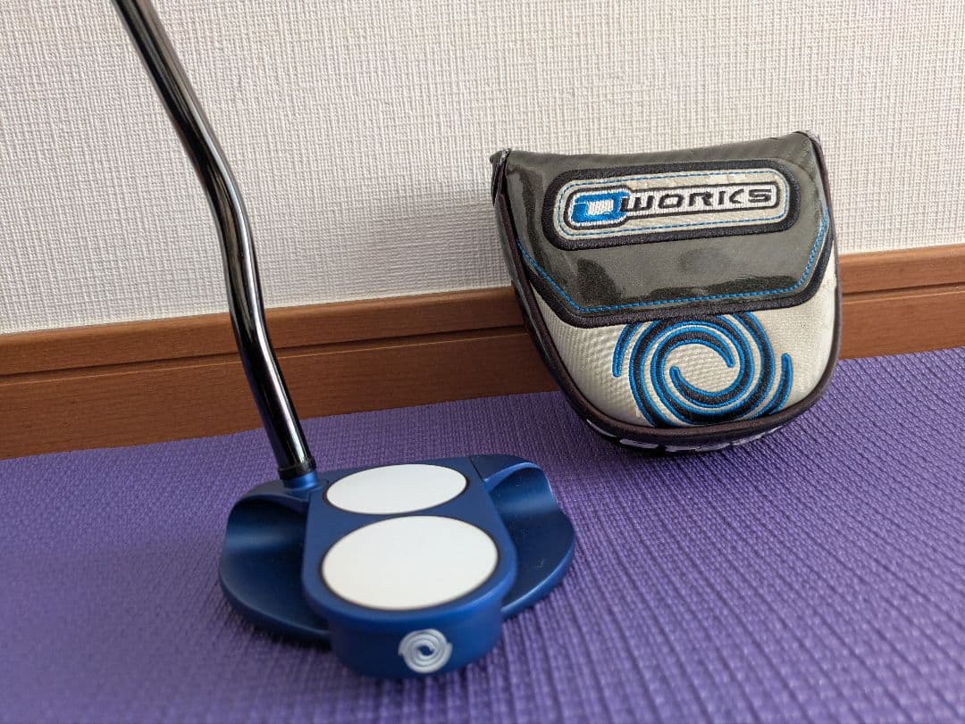 （美品）オデッセイパター O-WORKS BLUE パター 2-BALL