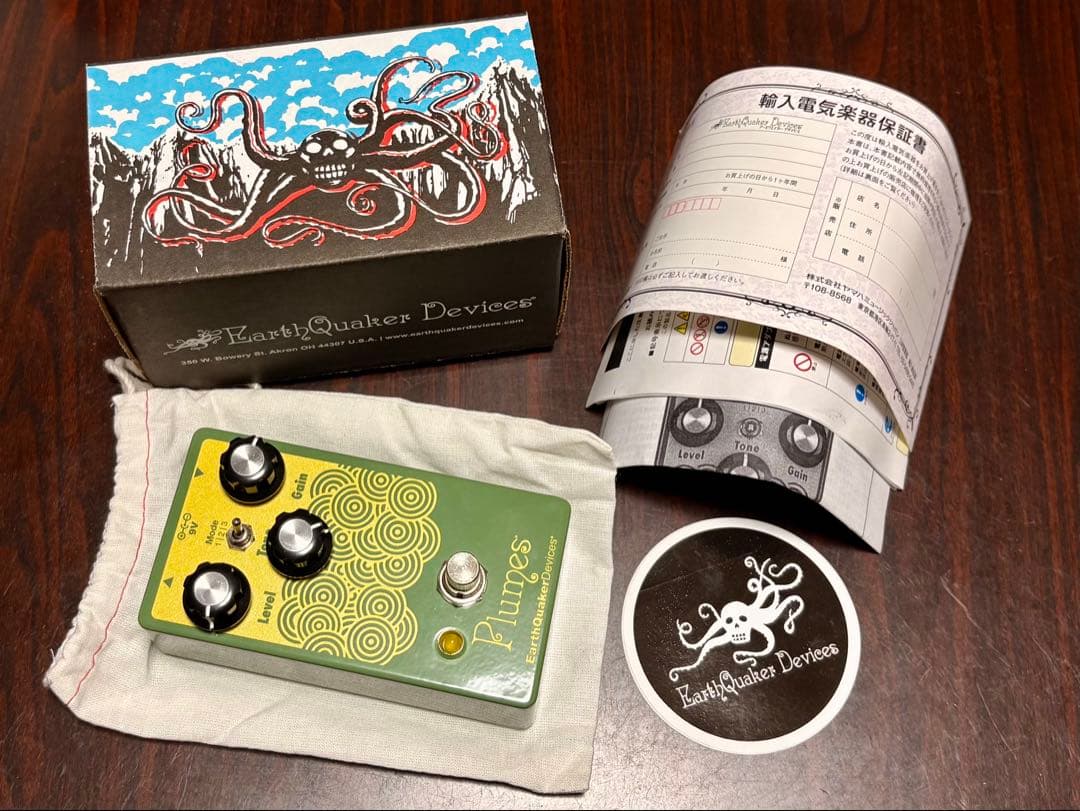 EarthQuaker Devices Plumes オーバードライブ