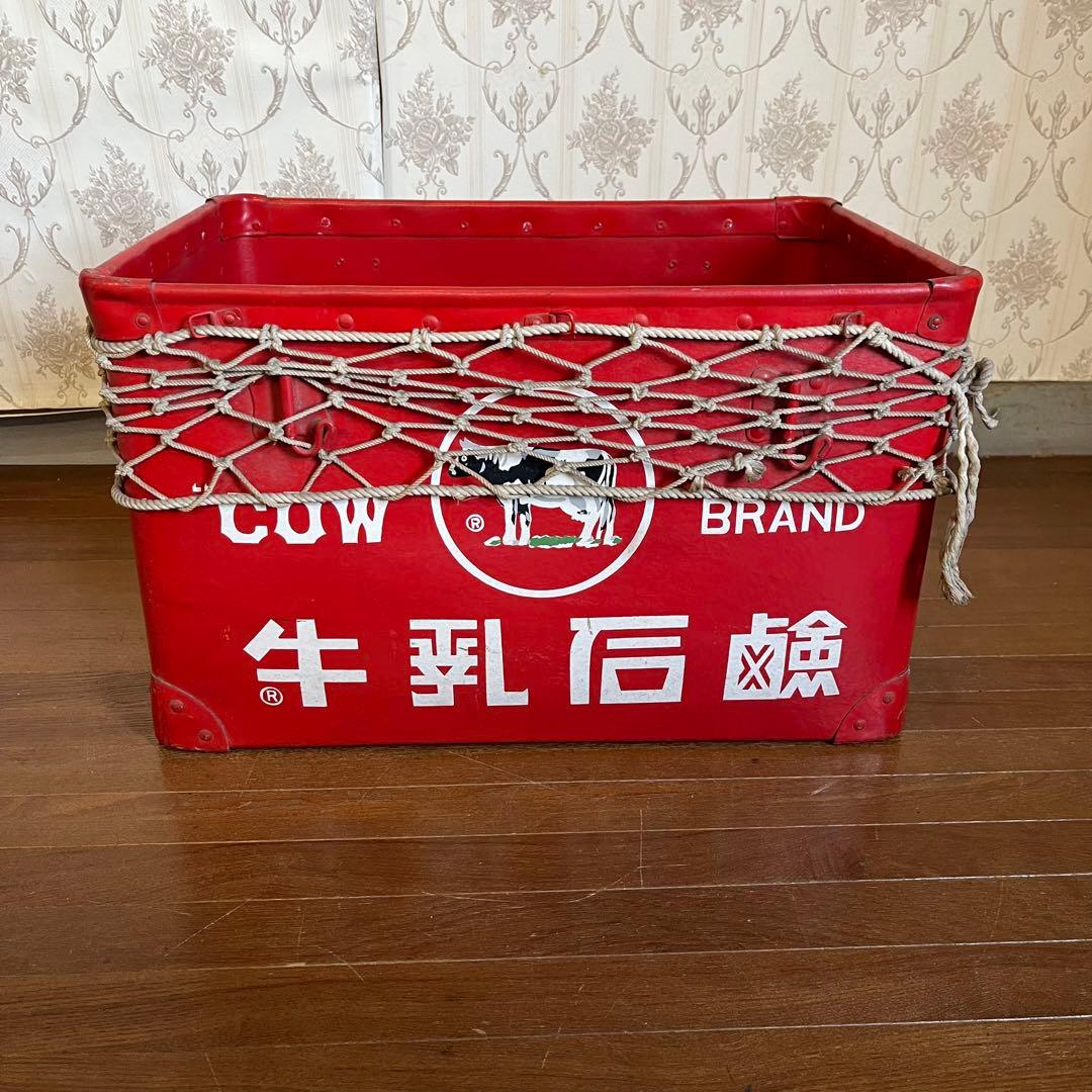 【アンティーク】牛乳石鹸 ボテ箱 COW BRAND 昭和レトロ ノベルティ