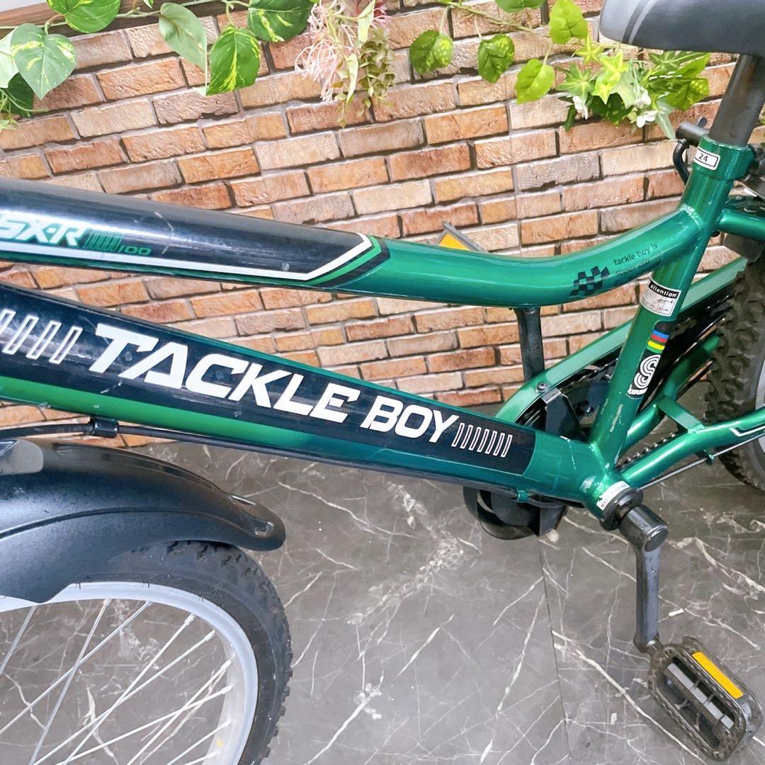 【74】子供用自転車 子供車 TACKLE BOY グリーン 24インチ