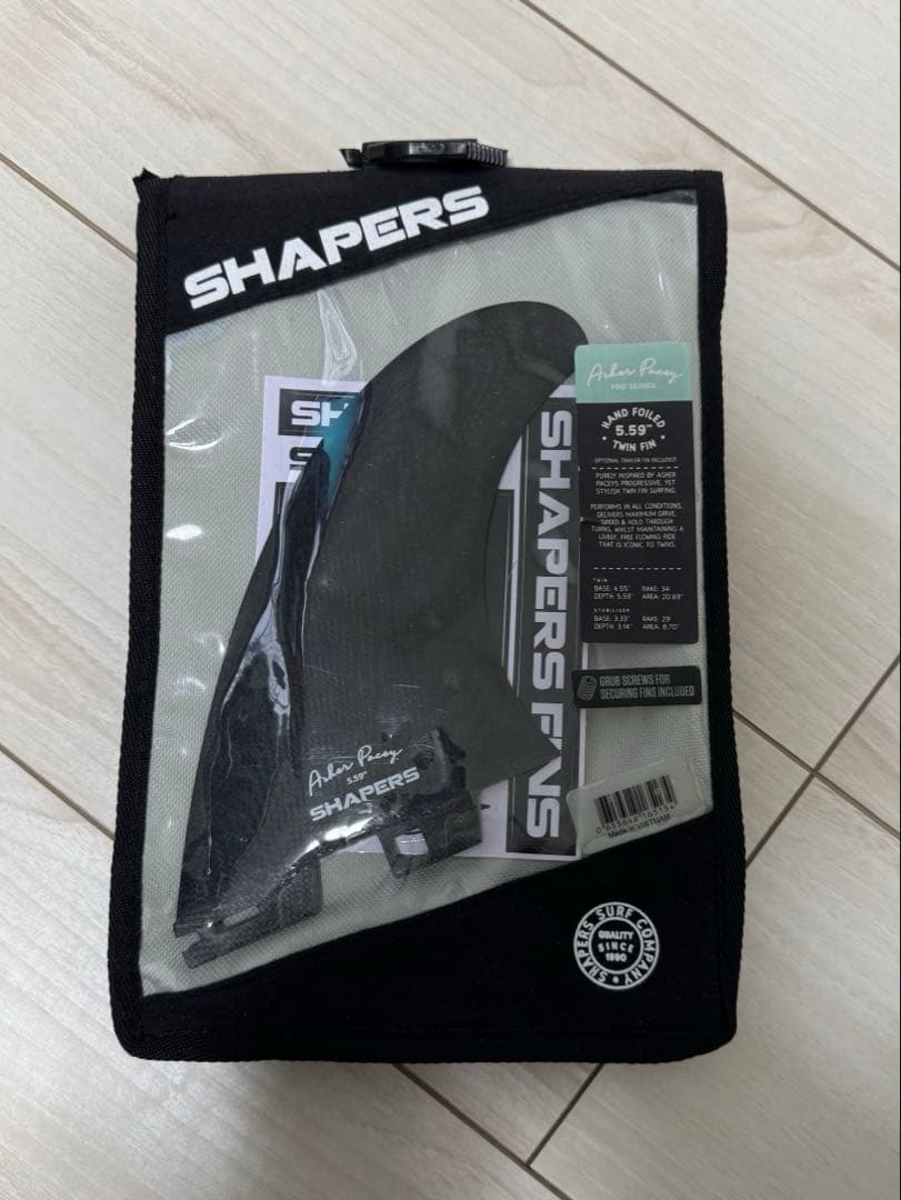 美品 SHAPERS ツインフィン アッシャーペイシー ツインスタビ FCS2