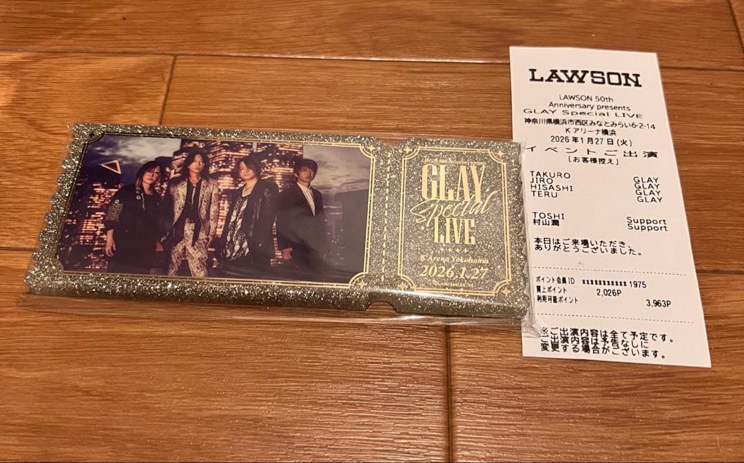GLAY Special LIVE記念アクリルブロック　おまけ付