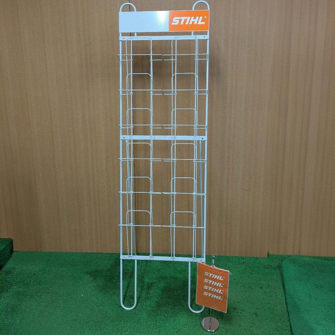 STIHL 店舗用ディスプレイ什器 非売品 カタログラック 卓上フラッグ付