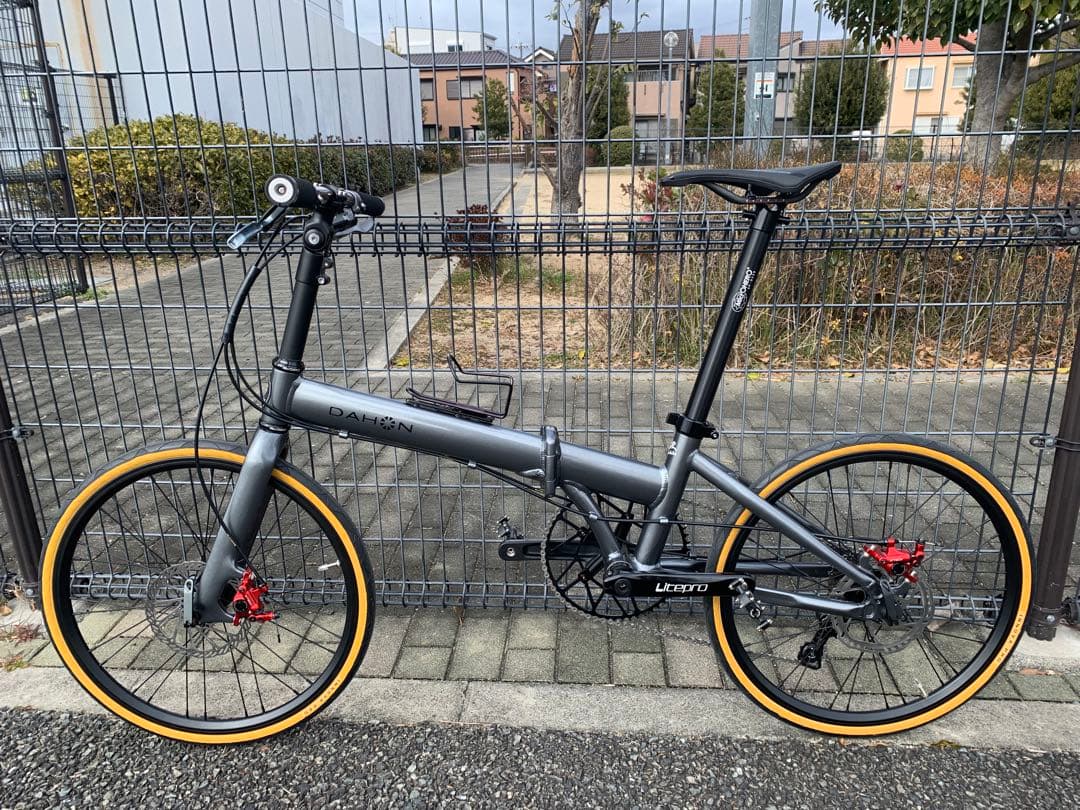 軽量★DAHON Vitesse★フルリメイク★セミ油圧ブレーキ、451ホイール