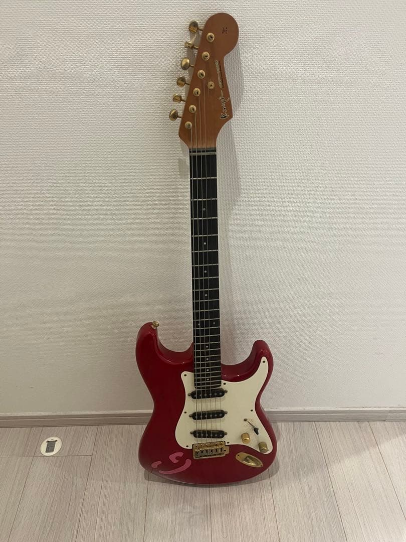 K.Nyui CUSTOM GUITARS エレキギター レッド
