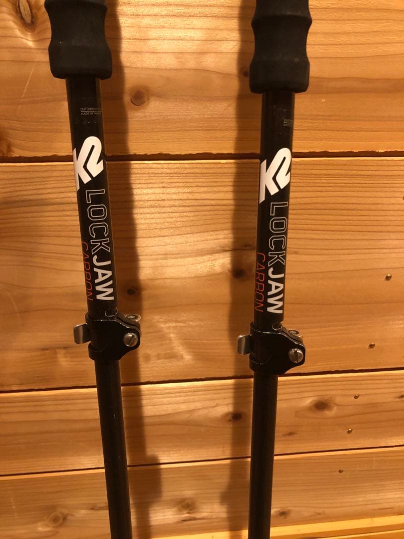 K2 LOCKJAW CARBON 伸縮式 スキー ストック105-145cm