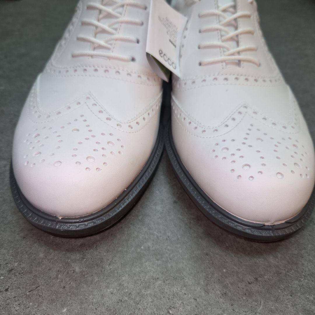 未使用！eccoエコー Tour Hybrid Wingtip ゴルフシューズ白