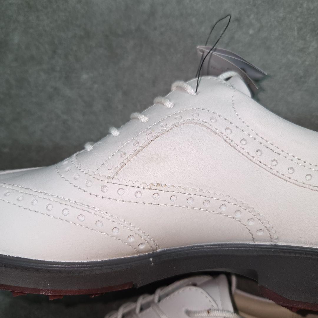 未使用！eccoエコー Tour Hybrid Wingtip ゴルフシューズ白