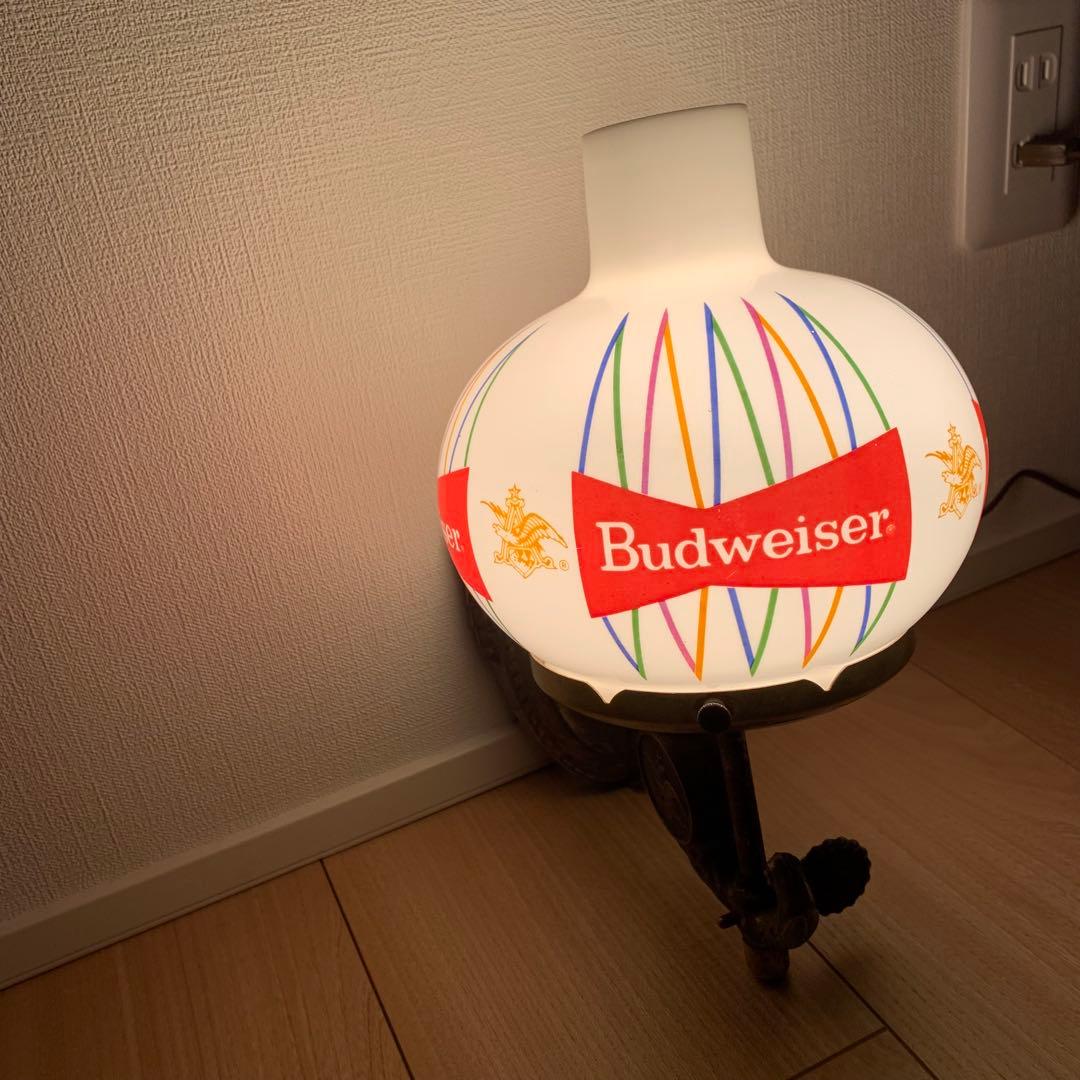 動作品 ビンテージ Budweiser ライトサイン バドワイザー 壁掛け照明