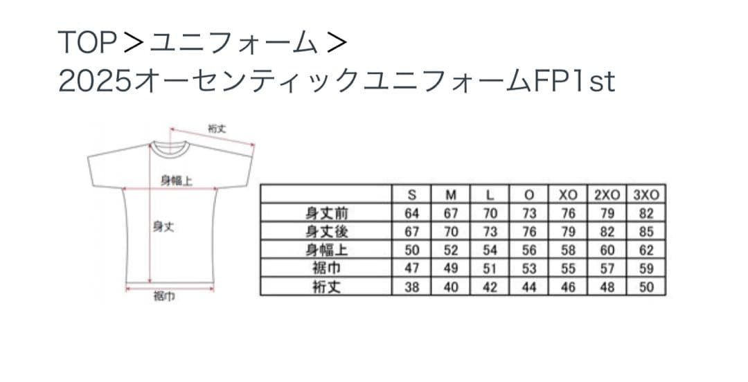 ファジアーノ岡山 ユニホーム 加工なし