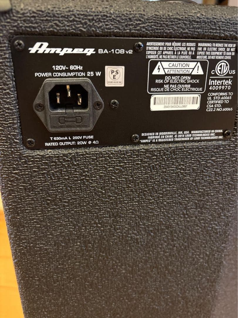 Ampeg BA-108 v2 ベース用アンプ