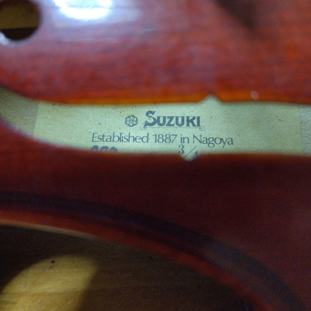 ♥9才前後の子供用♥スズキバイオリン3/4品番280♥弓は新品♥弓ケ―ス松脂付き