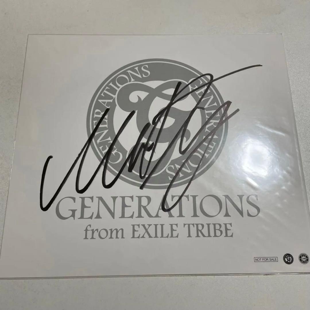 GENERATIONS from EXILE TRIBE 直筆　サイン色紙　全員