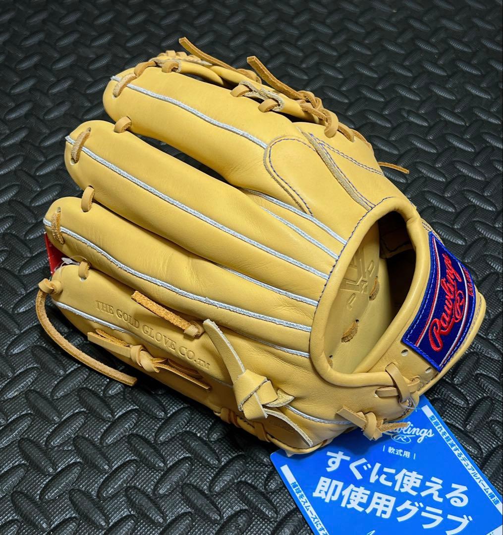 新品 ローリングス ハイパーテック 軟式 内野手用 グローブ キャメル
