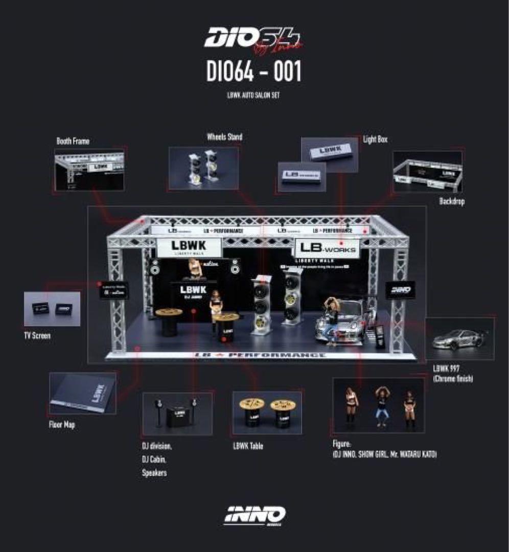 INNO64 1/64 LBWK オートサロン ジオラマ