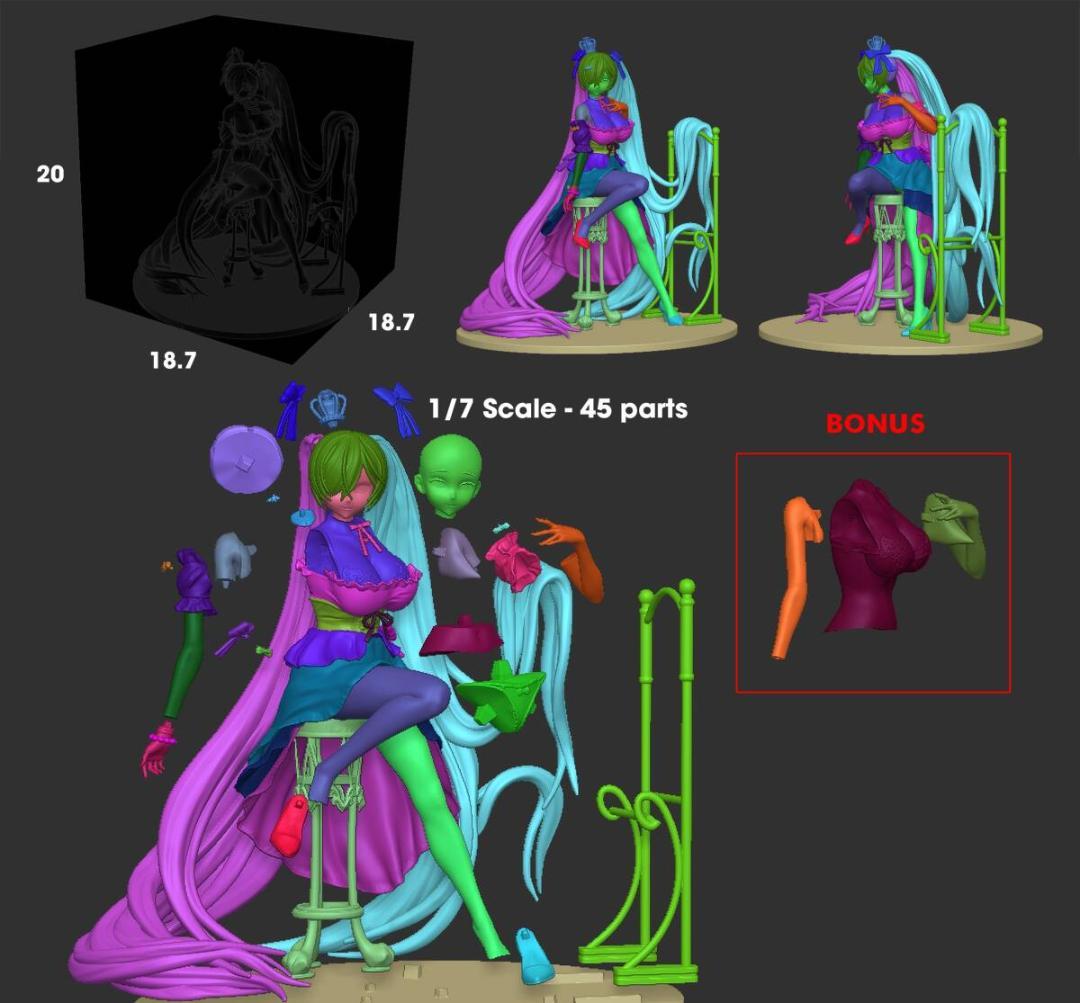 グ*ャ様 シンデレラ NIKKE　勝利の女神　ニケ　1/7　20ｃｍ ガレキ 未