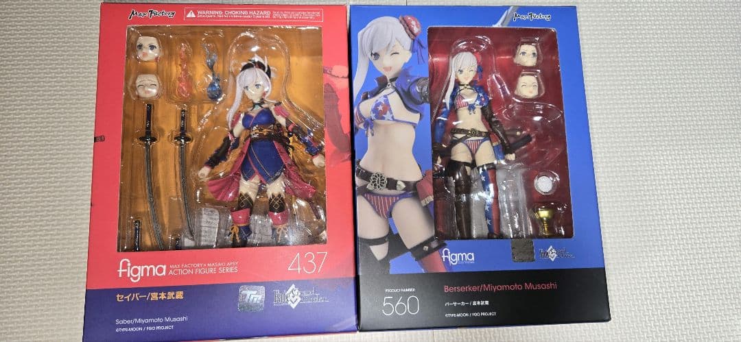 【最終値下】【中古】Figma セイバー／宮本武蔵&バーサーカー／宮本武蔵セット