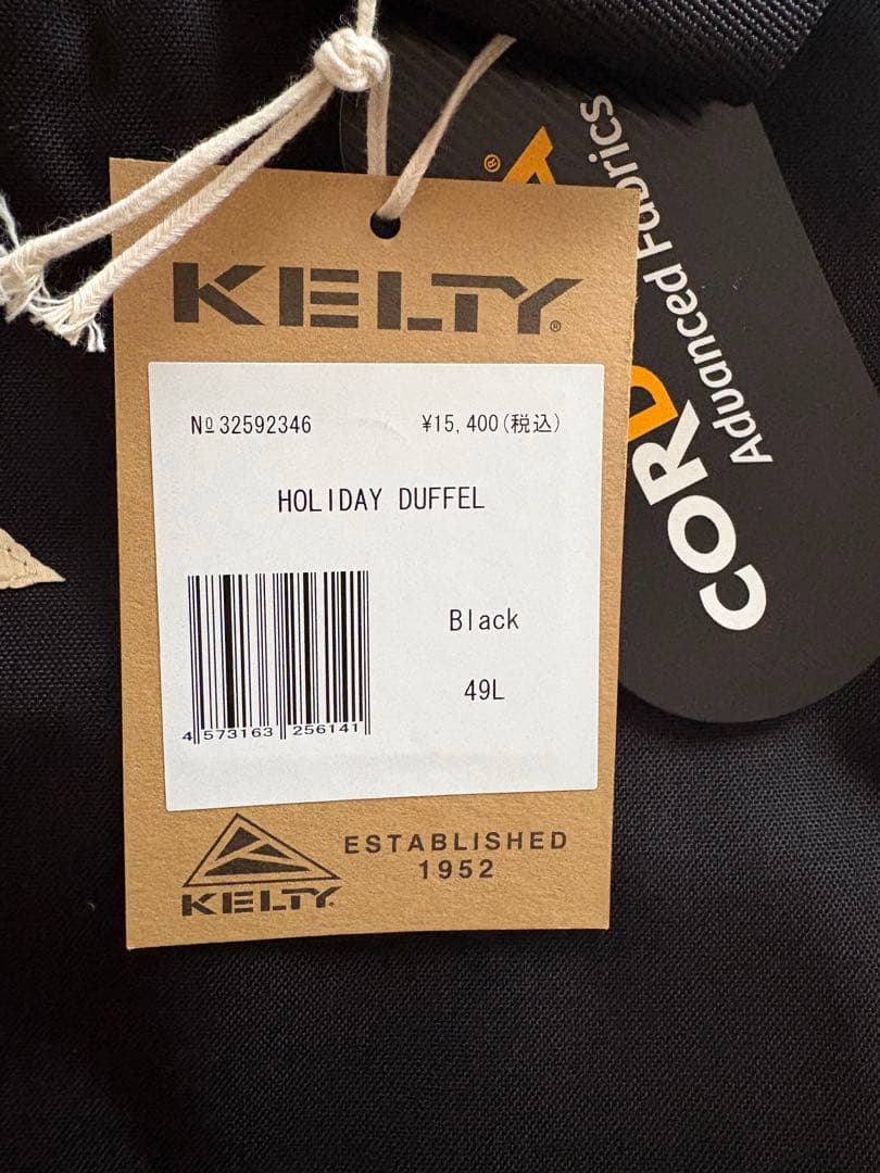 KELTY ホリデーダッフル 49L 新品 定価以下 ボストンバッグ　ブラック
