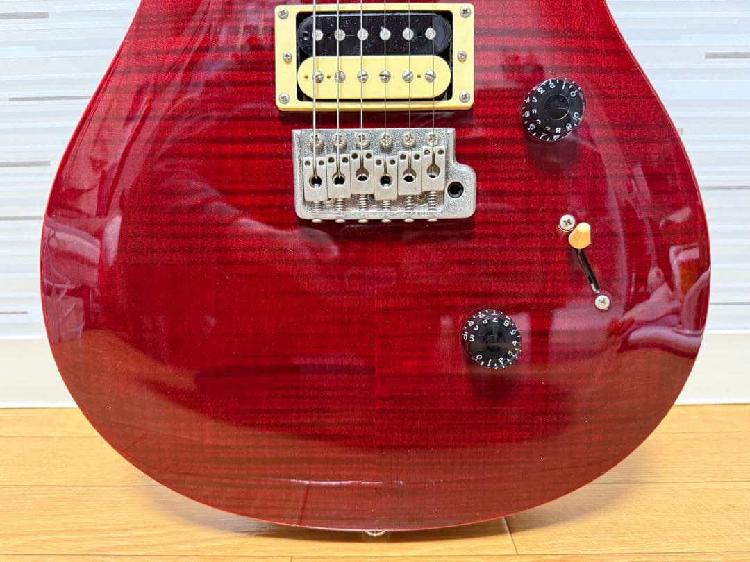 PRS SE custom24 赤/レッド　ギター