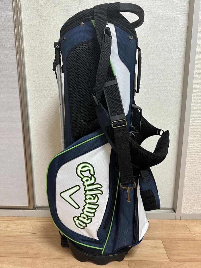【未使用品・美品】Callaway キャディバッグ ネイビー/ホワイト/グリーン