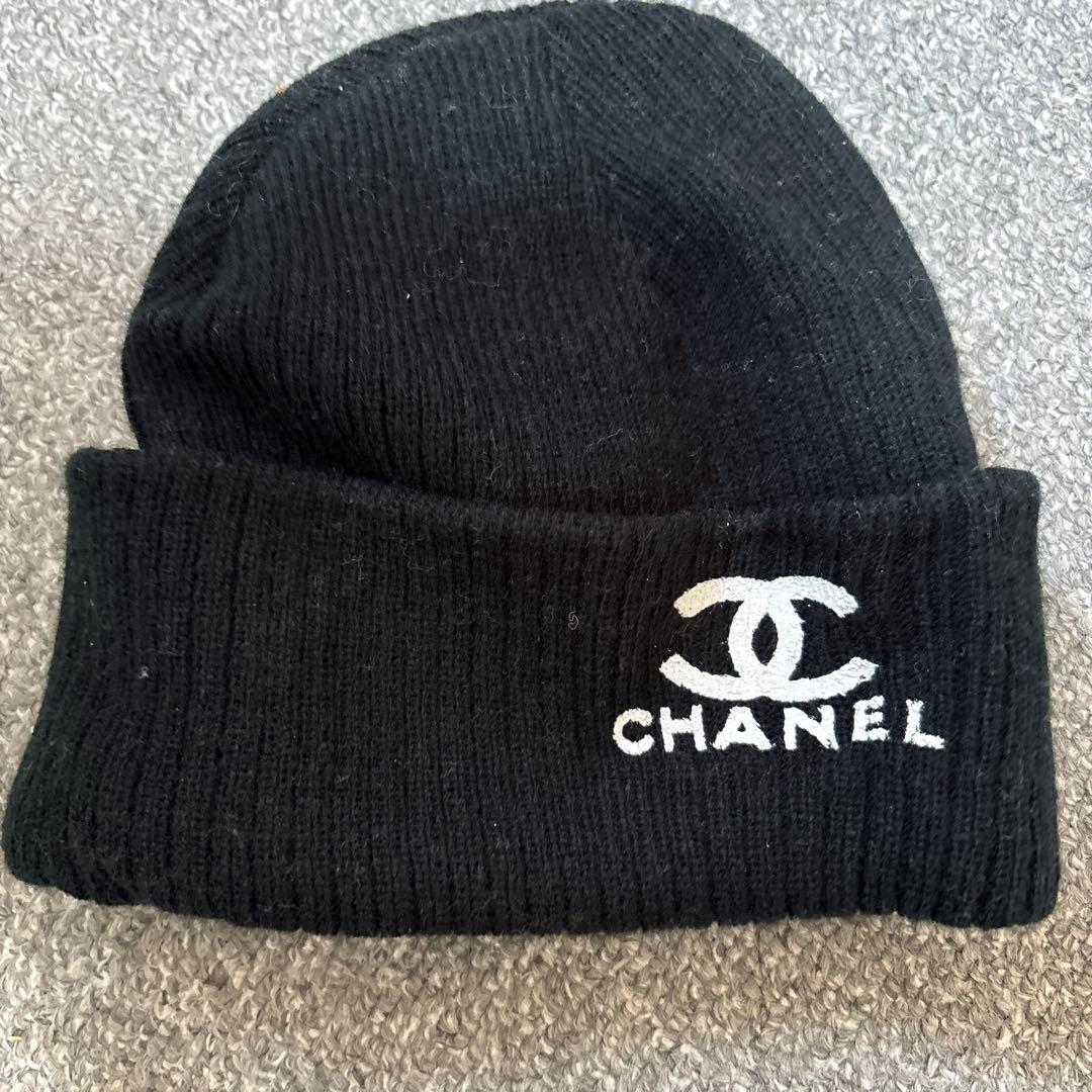 CHANEL ブラック ニット帽