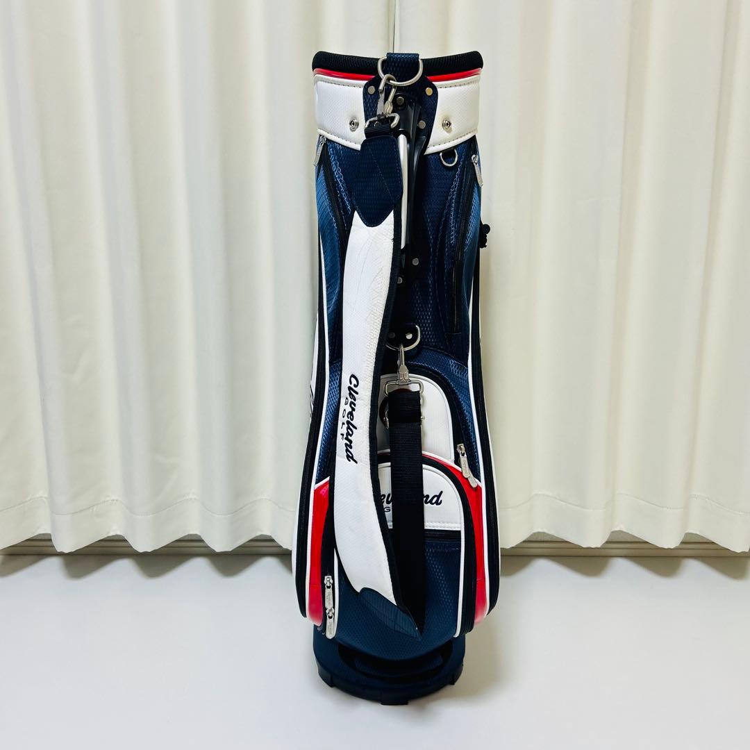 【美品】Cleveland Golf キャディバッグ 9型 フード付き