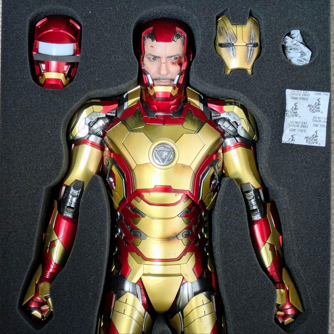 ホットトイズ 1/4 QS008 アイアンマン マーク42 　スタンド欠品